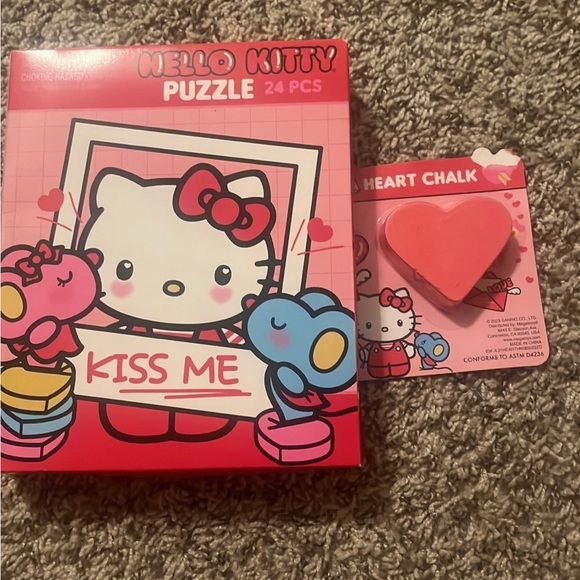 Hello Kitty | Toys | Hello Kitty Puzzle And Chalk | Poshmark